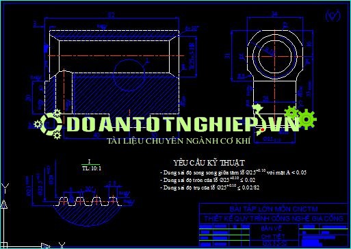 THIẾT KẾ QUY TRÌNH CÔNG NGHỆ GIA CÔNG CHI TIẾT BẠC REN THANG「573_2784 ...